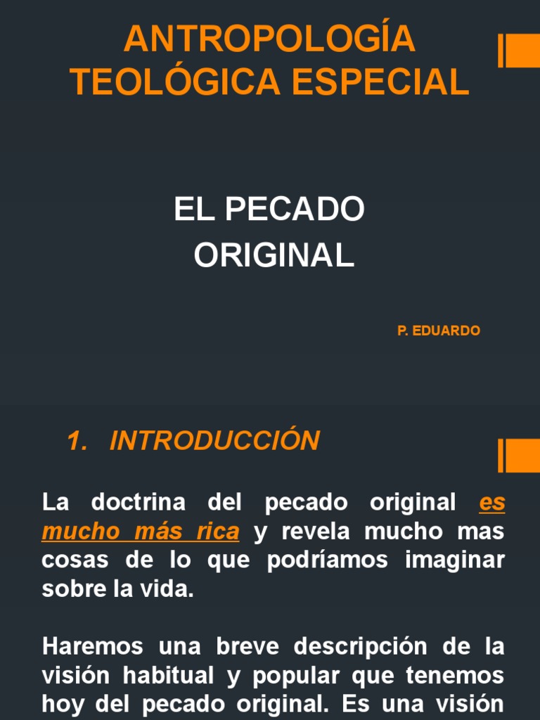 El Pecado Original Pdf El Pecado Original Pecado