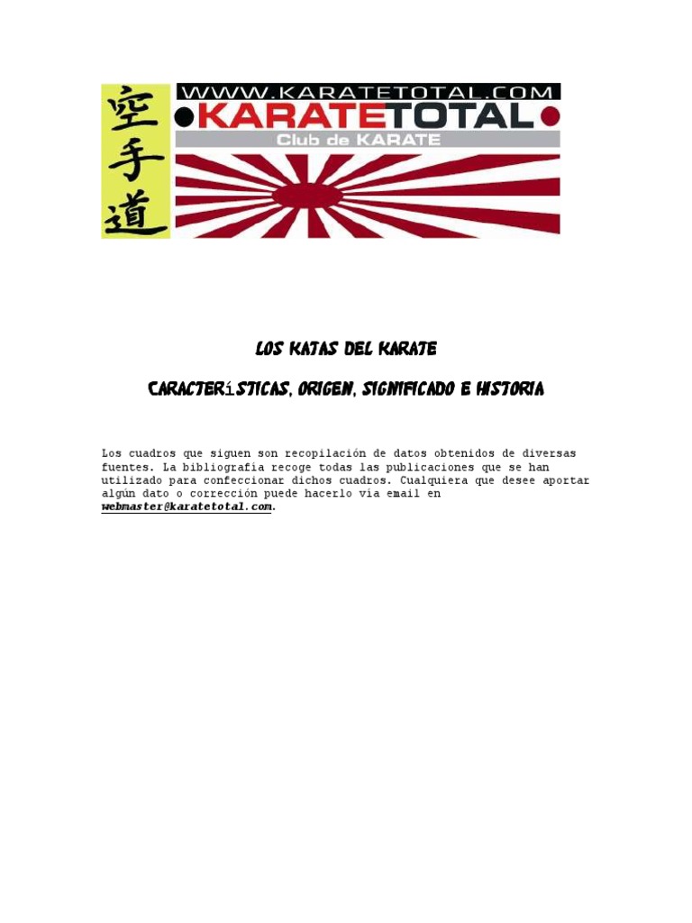 Katas del Karate: Estilos y Significados | PDF | Shotokan | Kárate