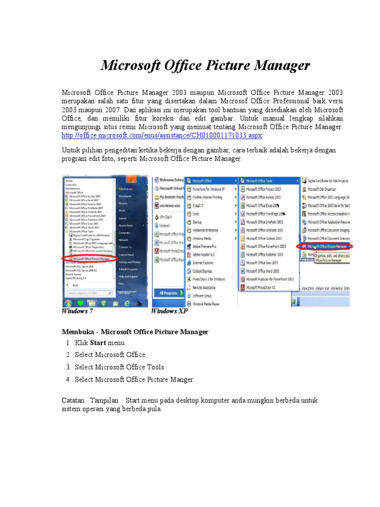Panduan Microsoft Office Picture Manager | PDF | Komputer