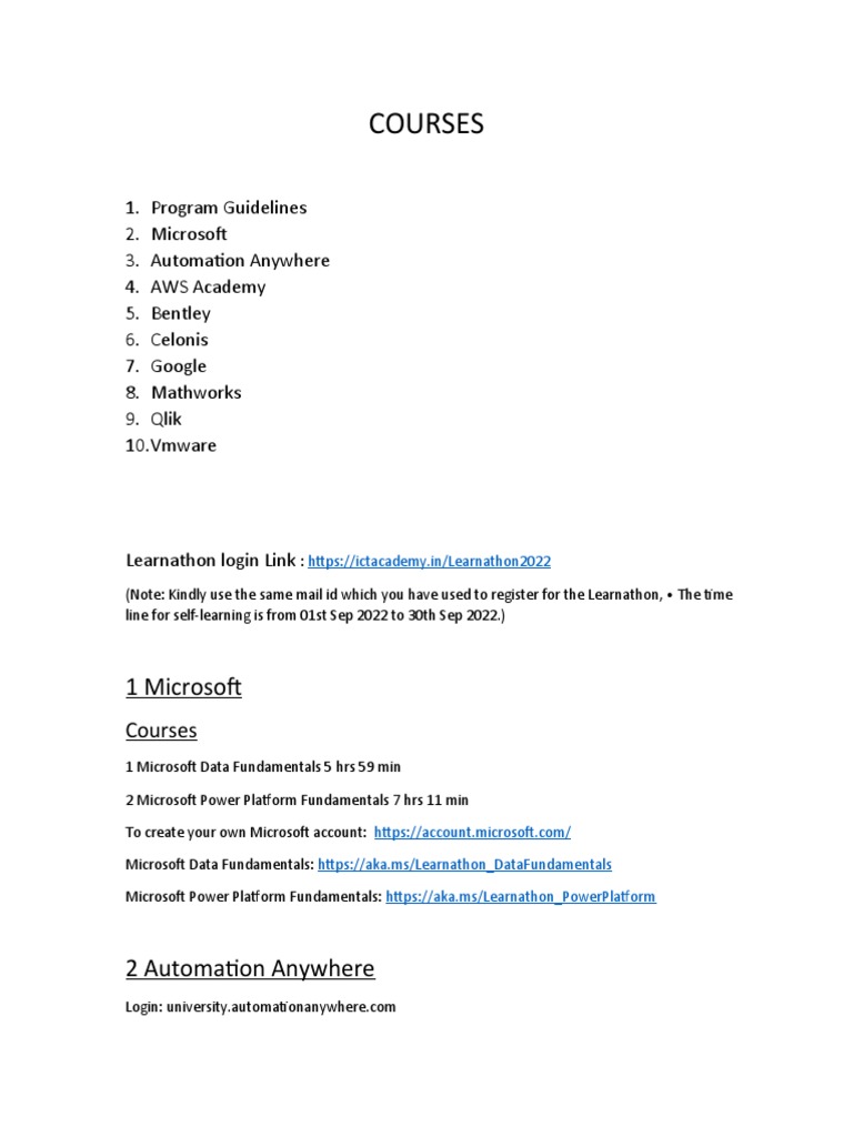 Courses in Microsoft, AWS, Google Cloud, and Other Top Technologies for ...