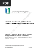 NMX-C-083-ONNCCE-2014 Ensaye A Compresion | PDF