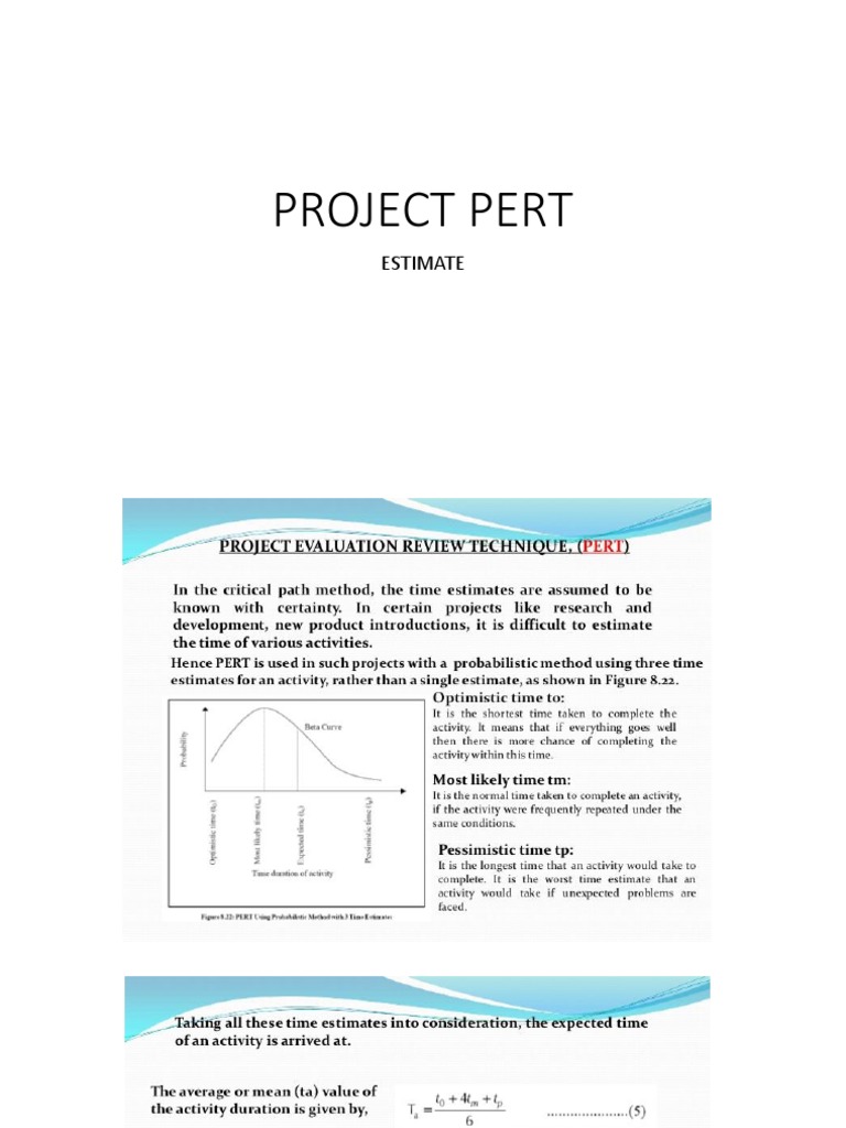 07 Project PERT | PDF | Variance | Normal Distribution