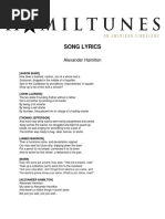 Hamilton Lyrics PDF | PDF | Hamilton (Musical) | Alexander Hamilton