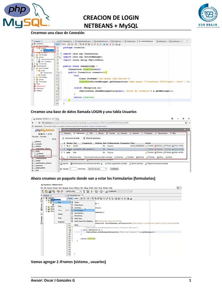 Login Mysql | PDF | Informática
