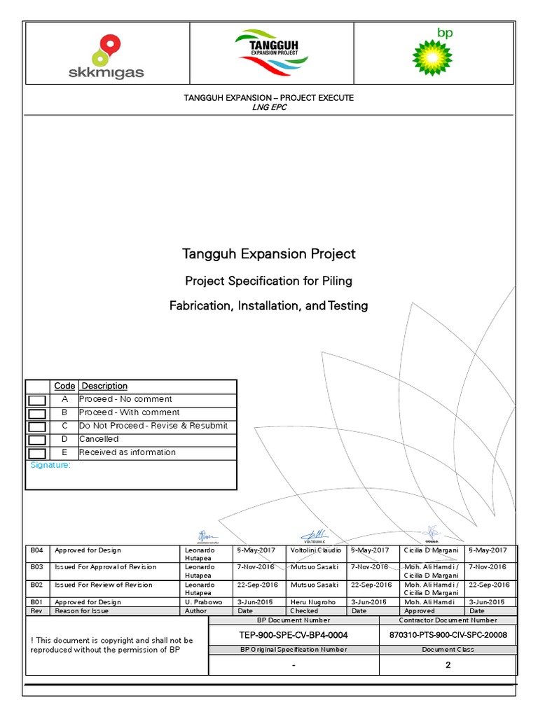 Tep 900 Spe CV BP4 0004 - B04 | PDF | Deep Foundation | Concrete