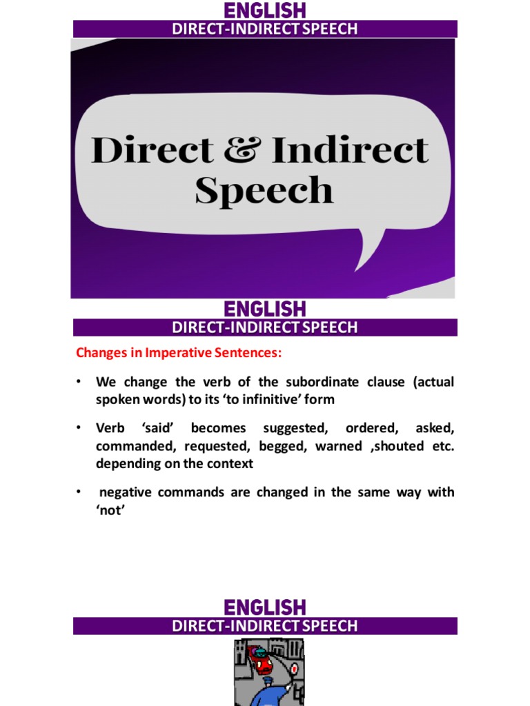 Reported Speech | PDF | Sentence (Linguistics) | Clause