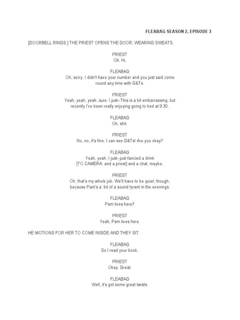 FLEABAG SEASON 2, EPISODE 3 - Fox Scene | PDF