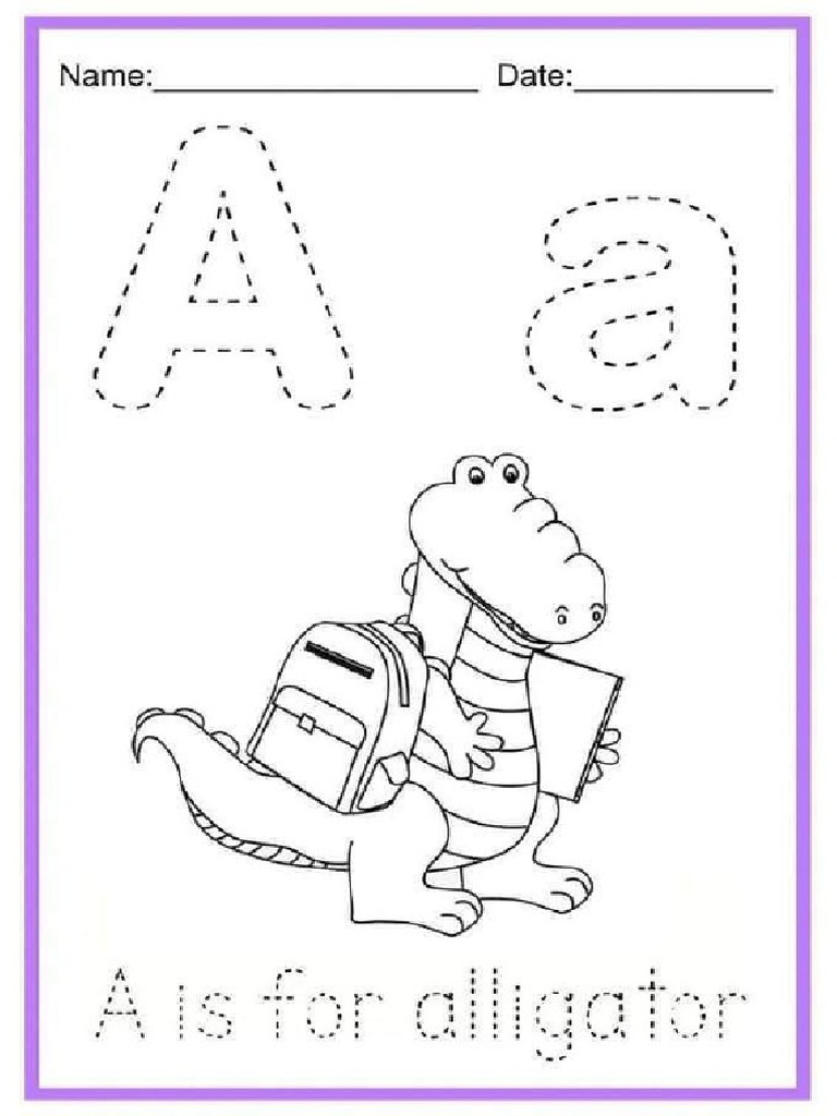 Alphabet Workbook | PDF