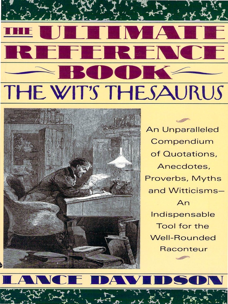 The Ultimate Reference Book - The Wit's Thesaurus | PDF | Art | History