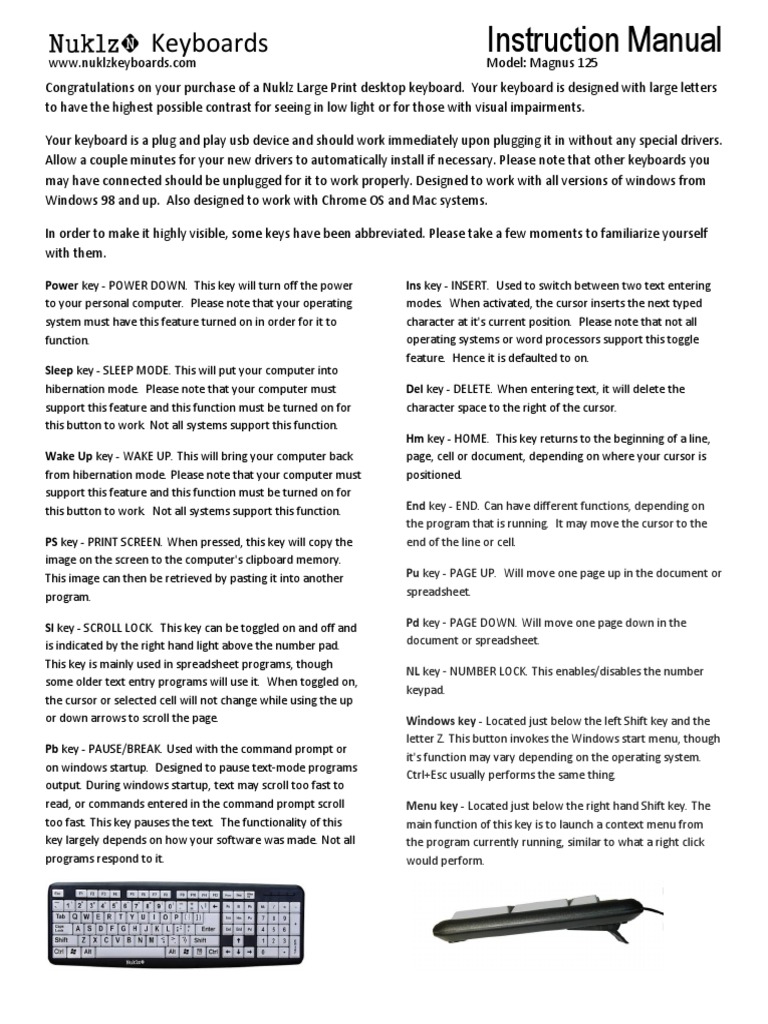 Keyboard Manual | PDF | Computer Keyboard | Office Equipment