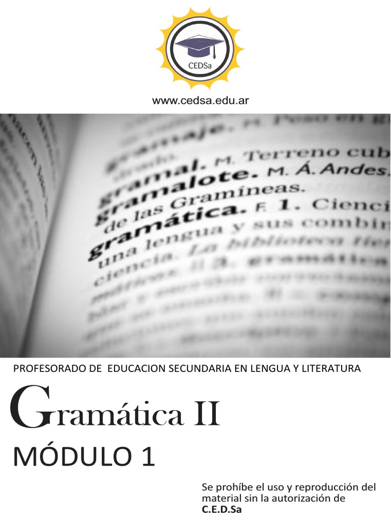 Modulo 1 GRAMATICA | PDF | Palabra | Verbo