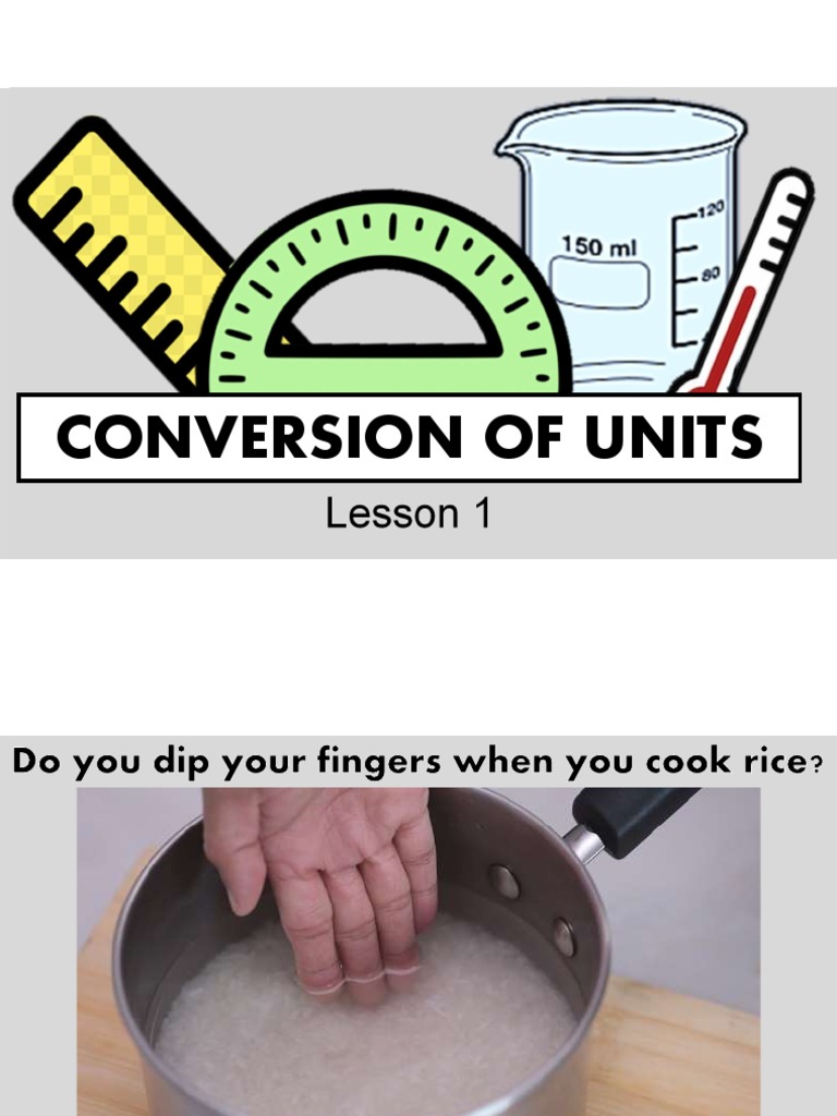 Lesson 1 Unit Conversion | PDF Lesson 1 Unit Conversion | PDF