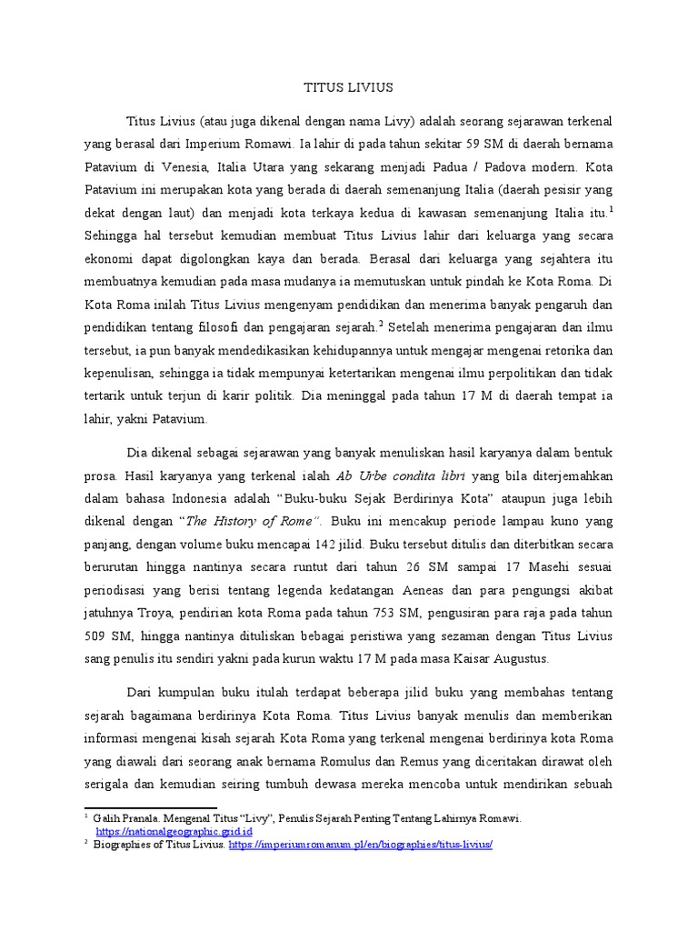 Aryawan Titus Livius | PDF