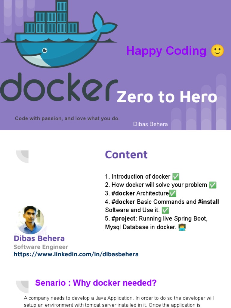 Docker Zero To Hero | Download Free PDF | Application Software | My Sql