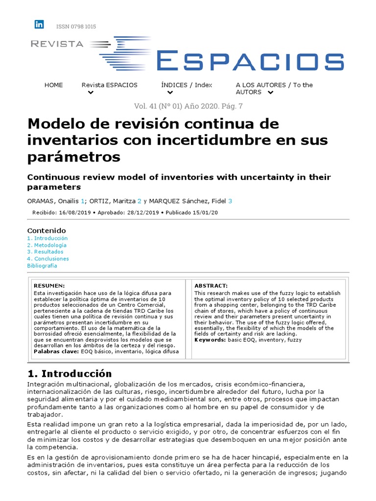 Modelo de Revision Continua Con Incertidumbre | PDF | Inventario ... Modelo de Revision Continua Con Incertidumbre | PDF | Inventario ...