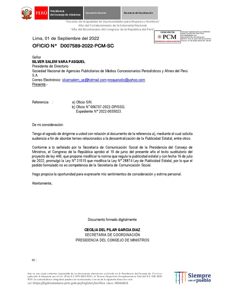 Modelo de Oficio | PDF | Justicia | Crimen y violencia