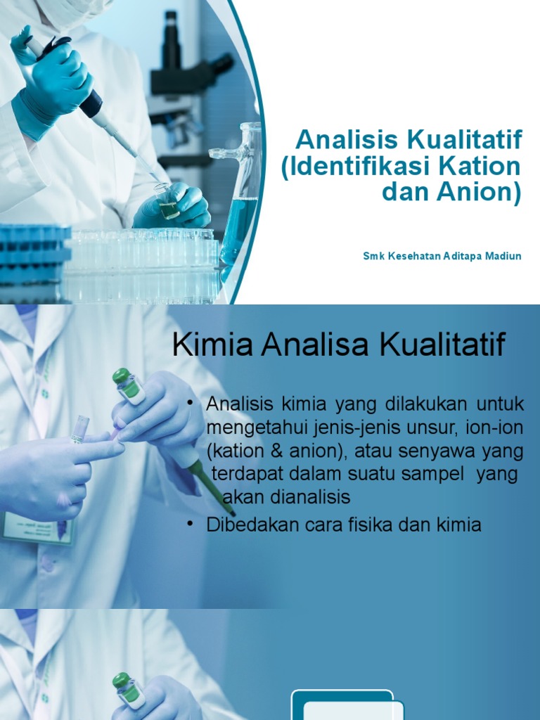Identifikasi Kation Anion | PDF