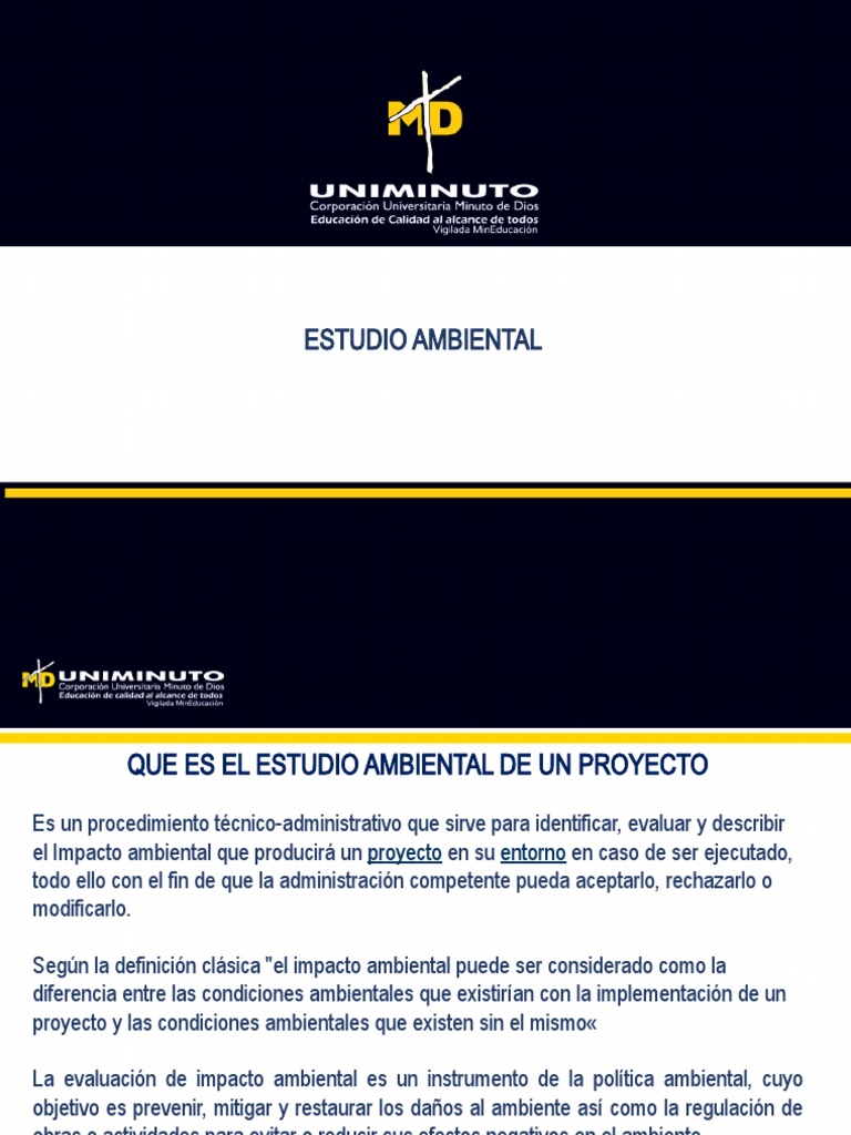 Estudio Ambiental | PDF | Evaluación de impacto ambiental | Entorno natural