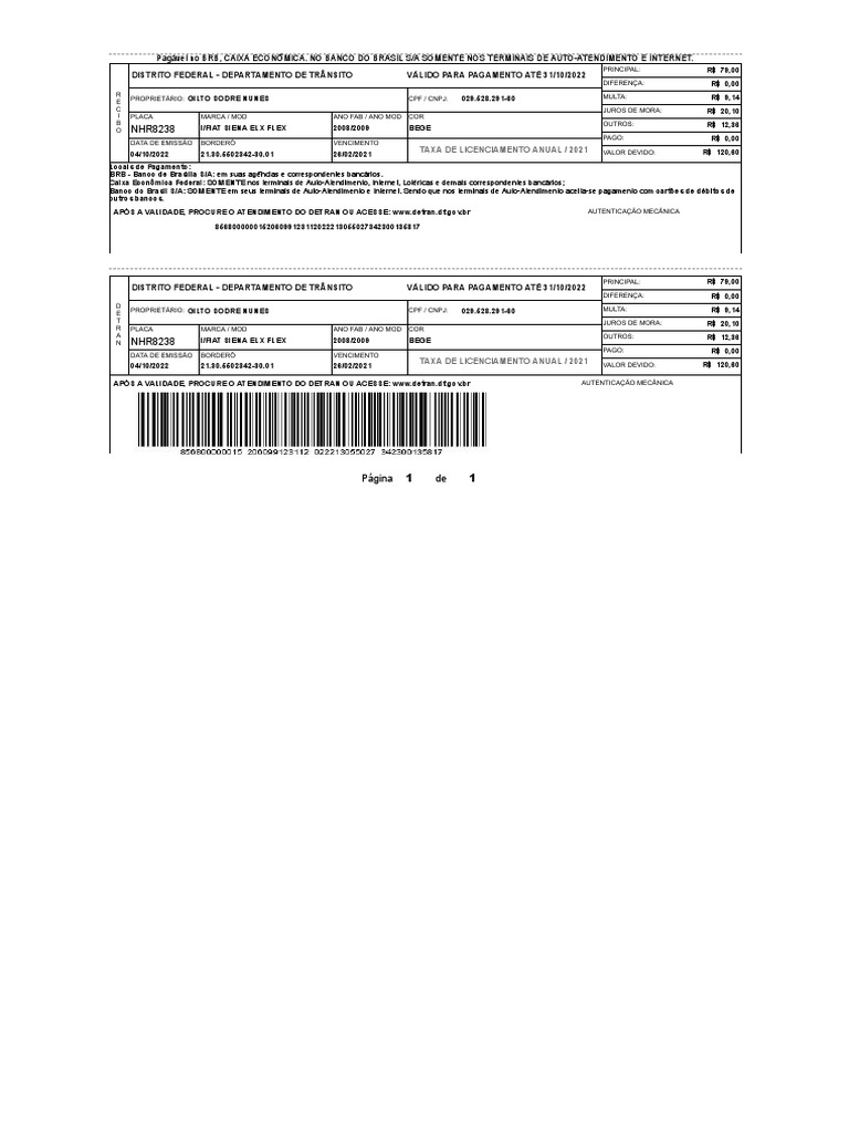 Borderô de Pagamento | Download grátis PDF | Bancos | Brasil
