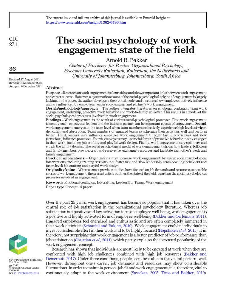 30 The Social Psychology of Work | PDF | Leadership | Psychology