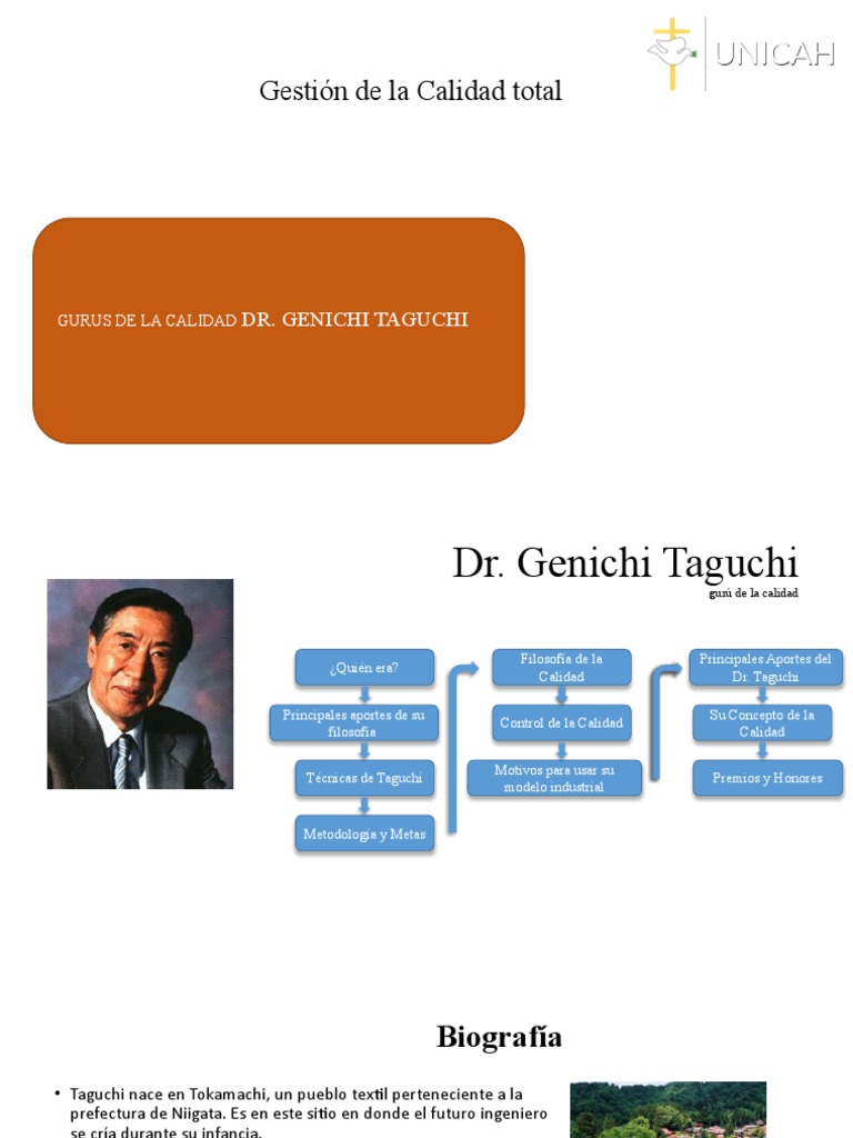 Exposición Genichi Taguchi | PDF | Calidad (comercial) | Economias