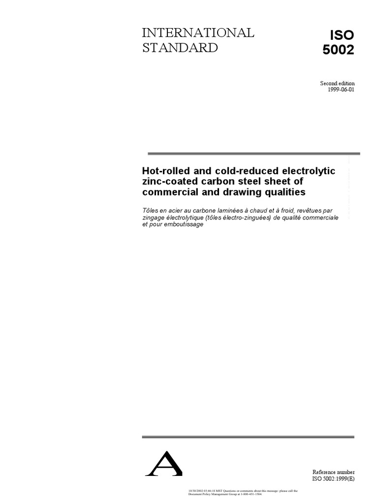 Iso 5002 | PDF