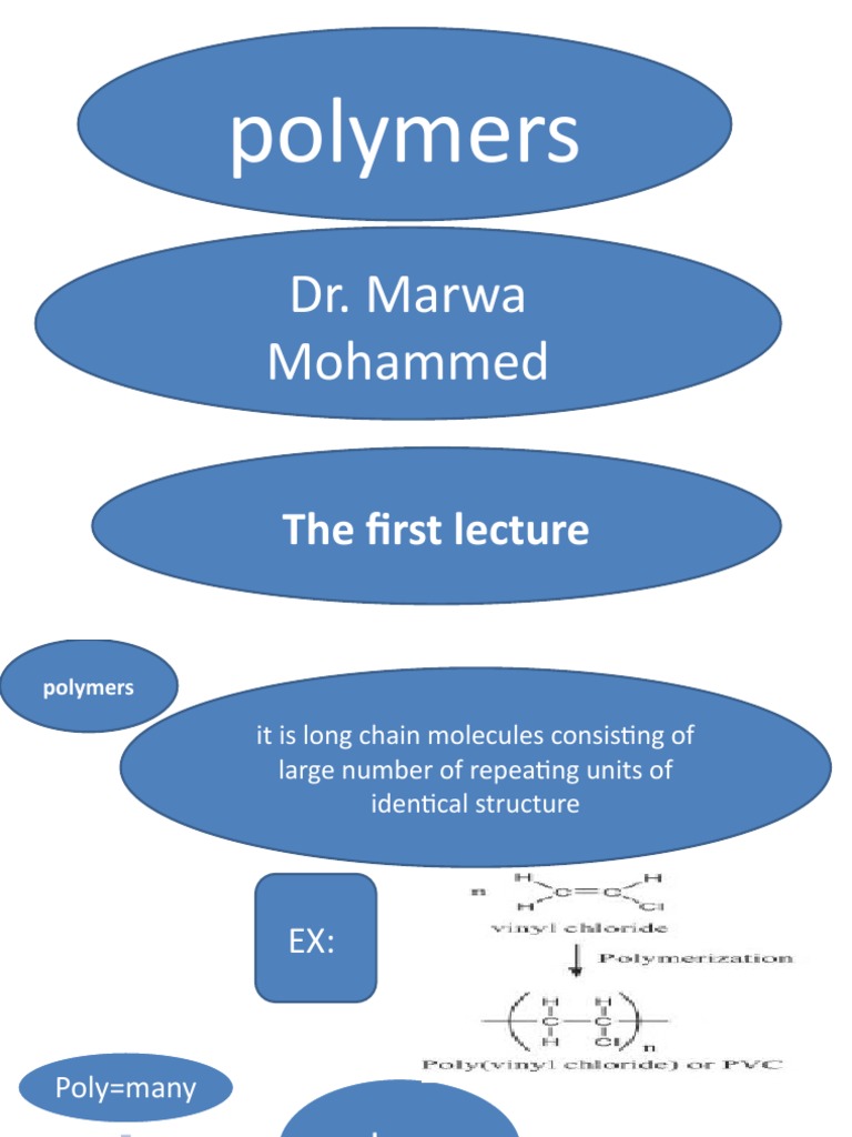 Polymer Course Lec. 1-1 | PDF | Polymers | Polymerization