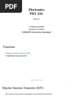 Basic Electronics (BBEE103/BBEE203) - Bipolar Junction Transistors (Module 2) | PDF | Bipolar ...