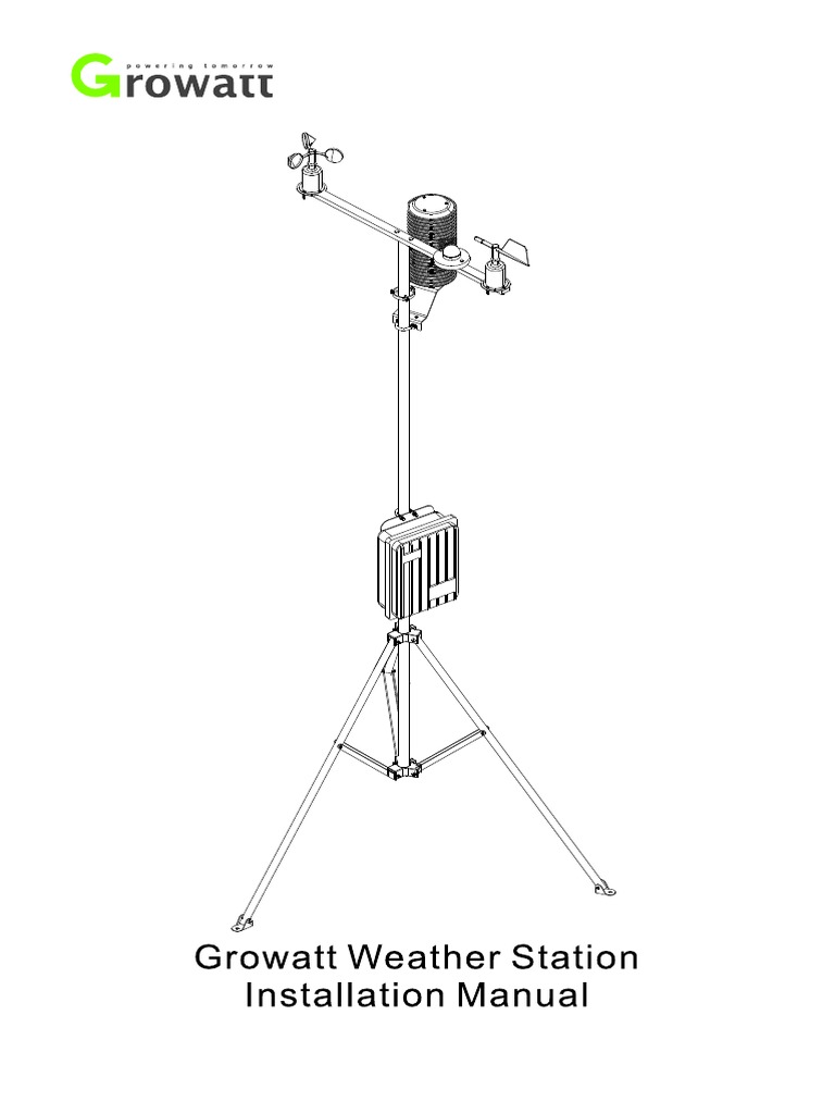 Manual Del Usuario de La Estacion Meteorologica Growatt | PDF