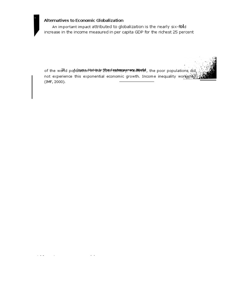 076 - P2 The Contemporary World Outline UPDATED 2022-19 | PDF | Finance & Money Management ...