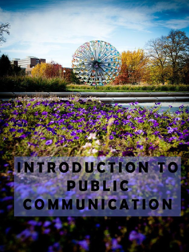 Introduction To Public Communication | PDF | Communication | Nonverbal ...