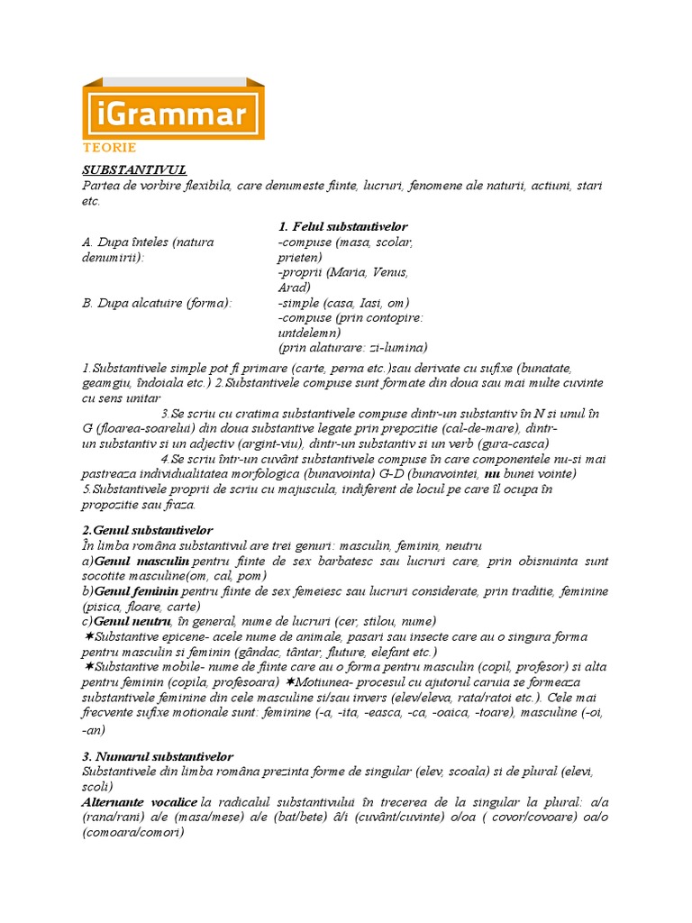 Gramatica Romana | PDF