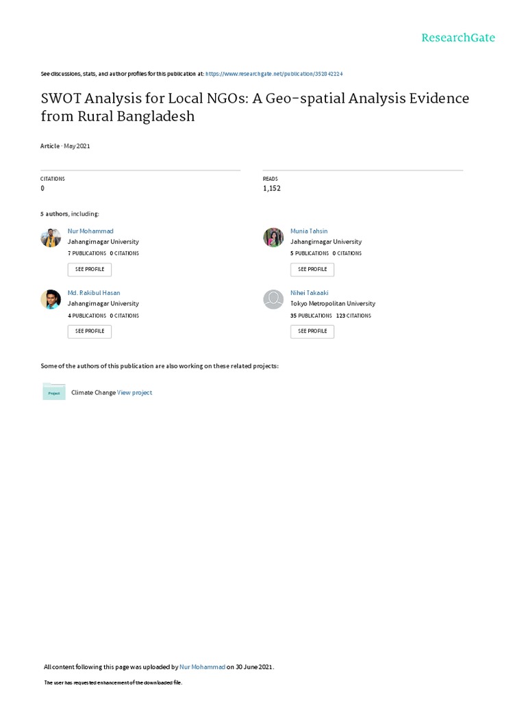 SWOT Analysis | PDF | Microfinance | Microcredit
