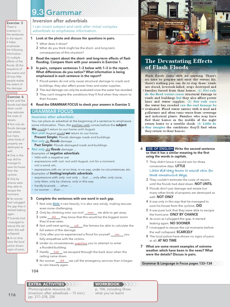 Focus 5 SB Unit 9 3-9 4 Answer Keys | PDF | Clause | Verb