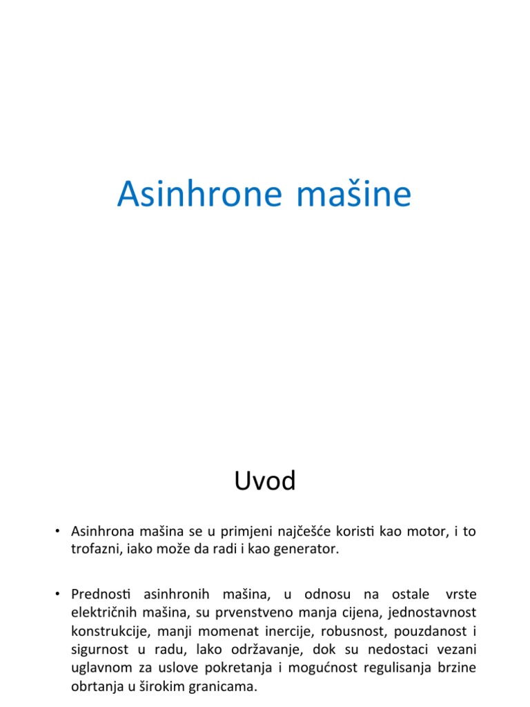 Asinhrone Masine | PDF
