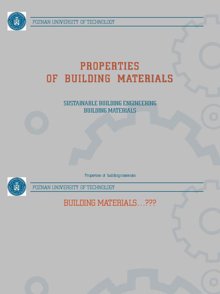 1 Properties of Building Materials | PDF | Deformation (Engineering ...
