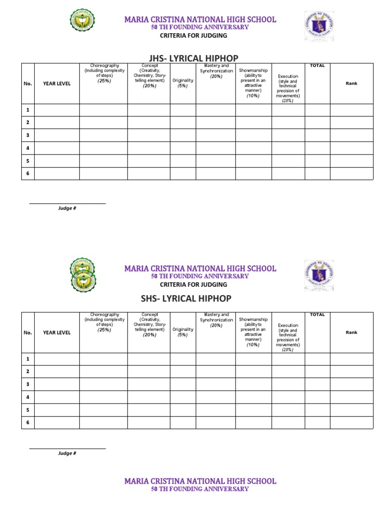 Lyrical Hiphop Foundation Day MCNHS | PDF