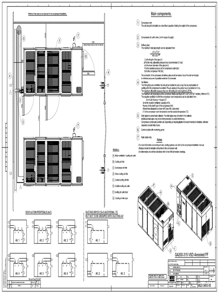 GA 200-315 VSD AC FF Metric Installation Proposal en Antwerp 9823580500 ...