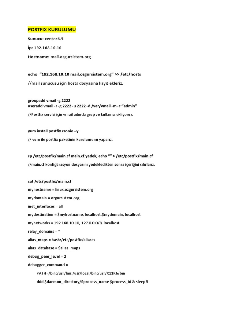 Postfix Dovecot Roundcube | PDF
