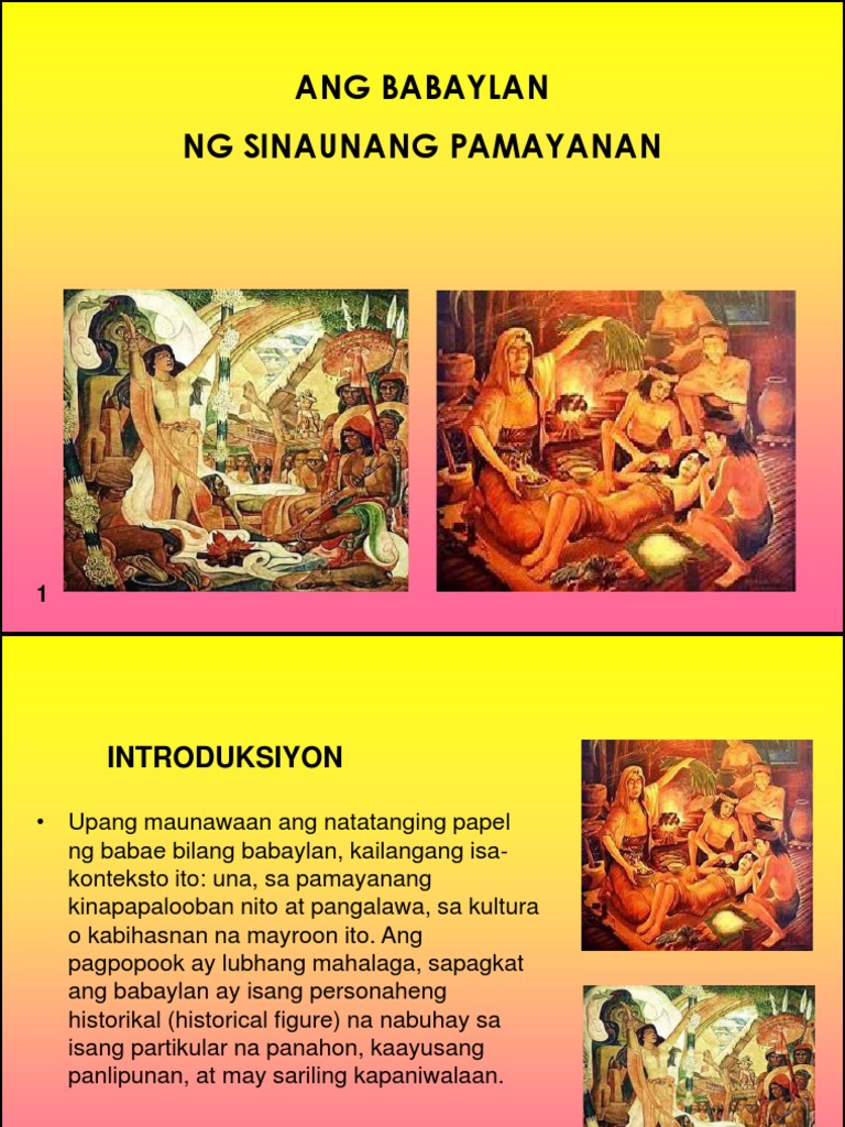 Karagdagang Impormasyon Babaylan NG Sinaunang Pamayanan | PDF