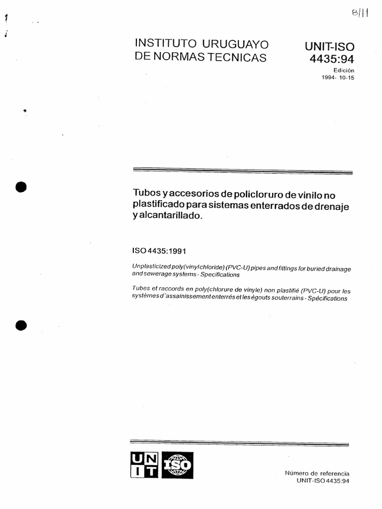 Unit-Iso 4435 94 | PDF