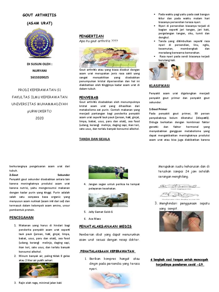 Leaflet Gout Arthritis | PDF