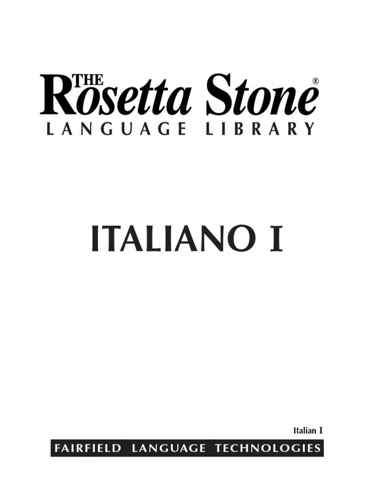 Italian 1 | PDF