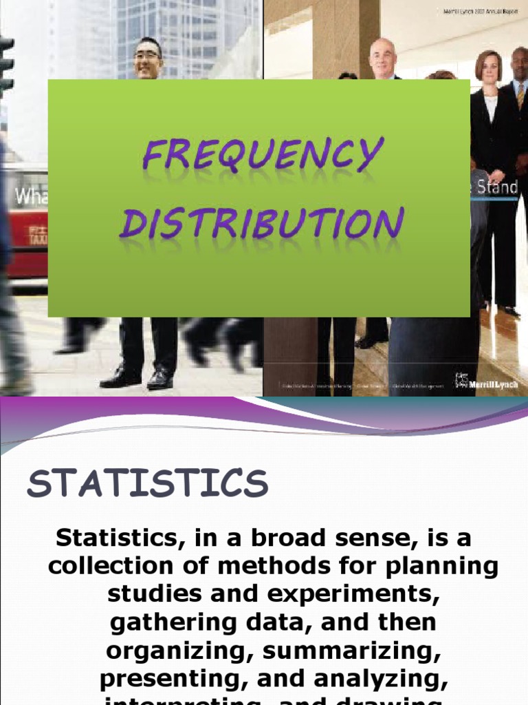 Analysis of Statistical Concepts and Frequency Distributions | PDF