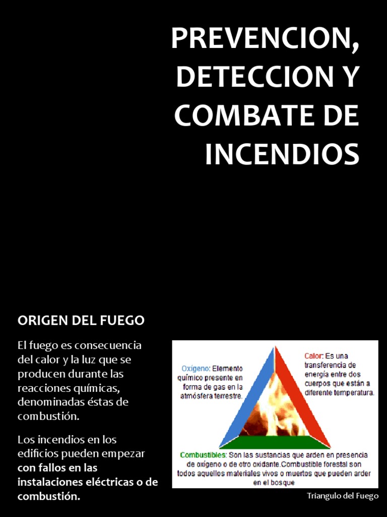 Prevención y Combate de Incendios | PDF | Aislamiento térmico | Incendios