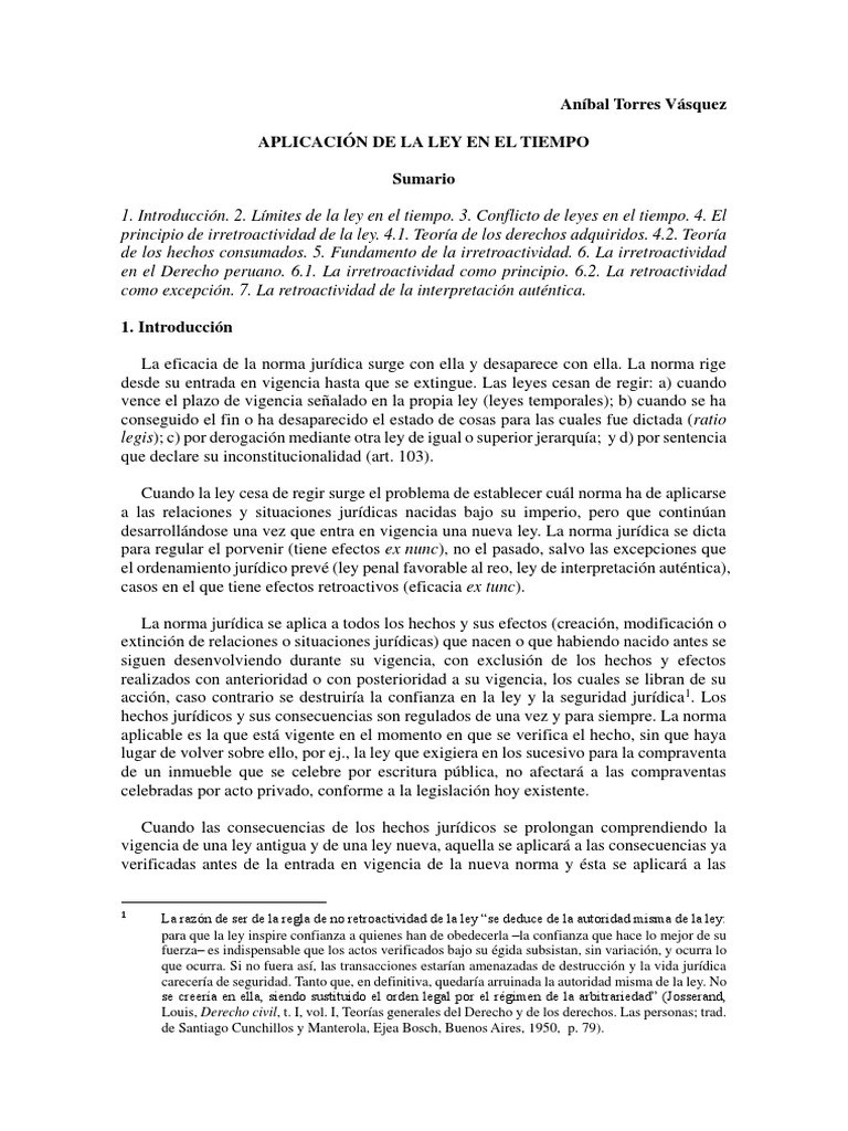 Aplicacion De La Ley En Tiempo Version Final DR Anibal Torres Vasquez