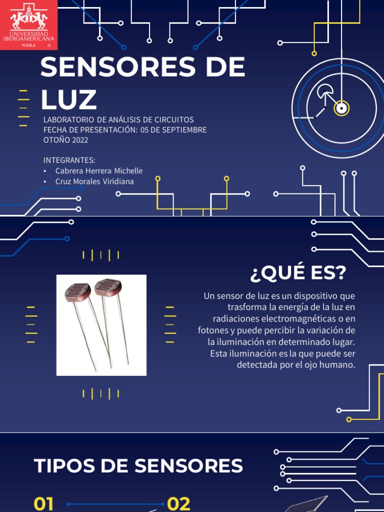 Tipos y Aplicaciones de Sensores de Luz | PDF