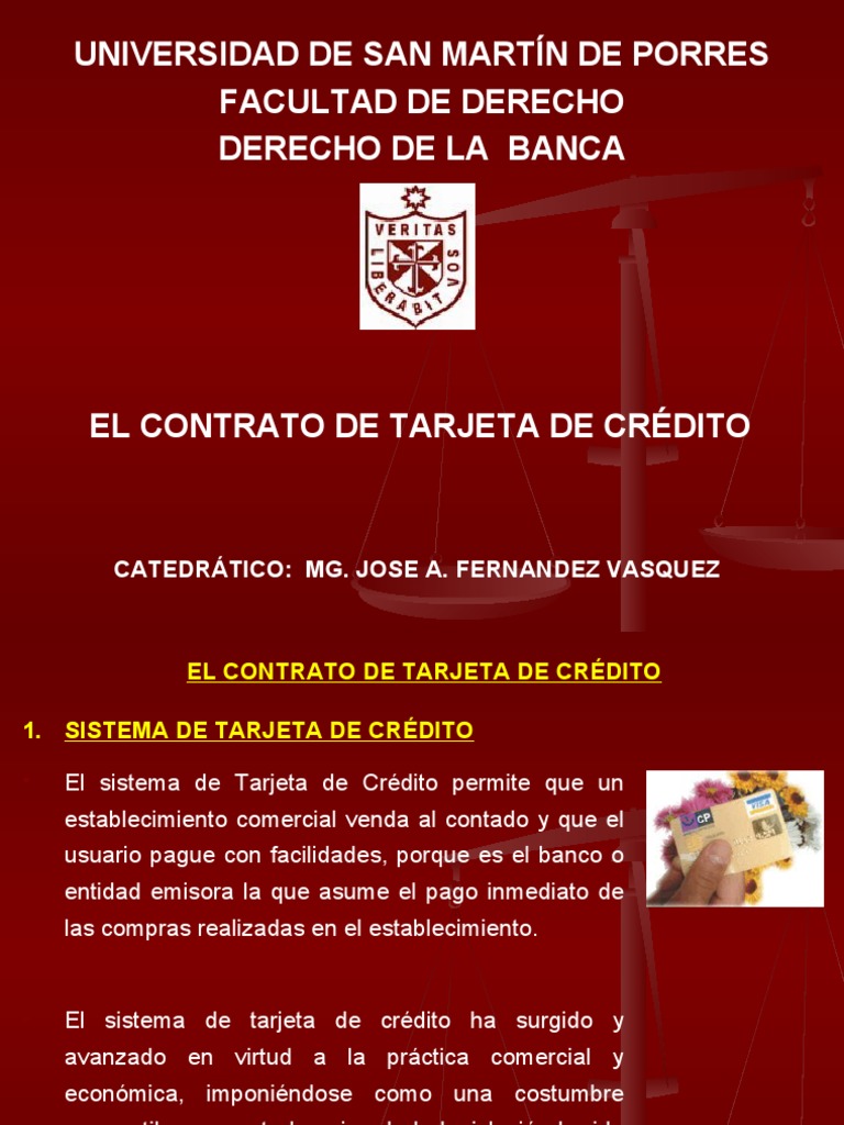Contratos De Tarjeta De Crédito Pdf Tarjeta De Crédito Bancos