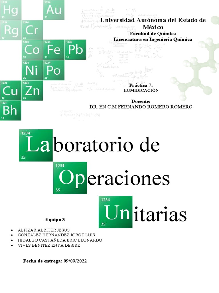 Reporte Laboratior de Operaciones Unitarias | PDF | Calor | Temperatura