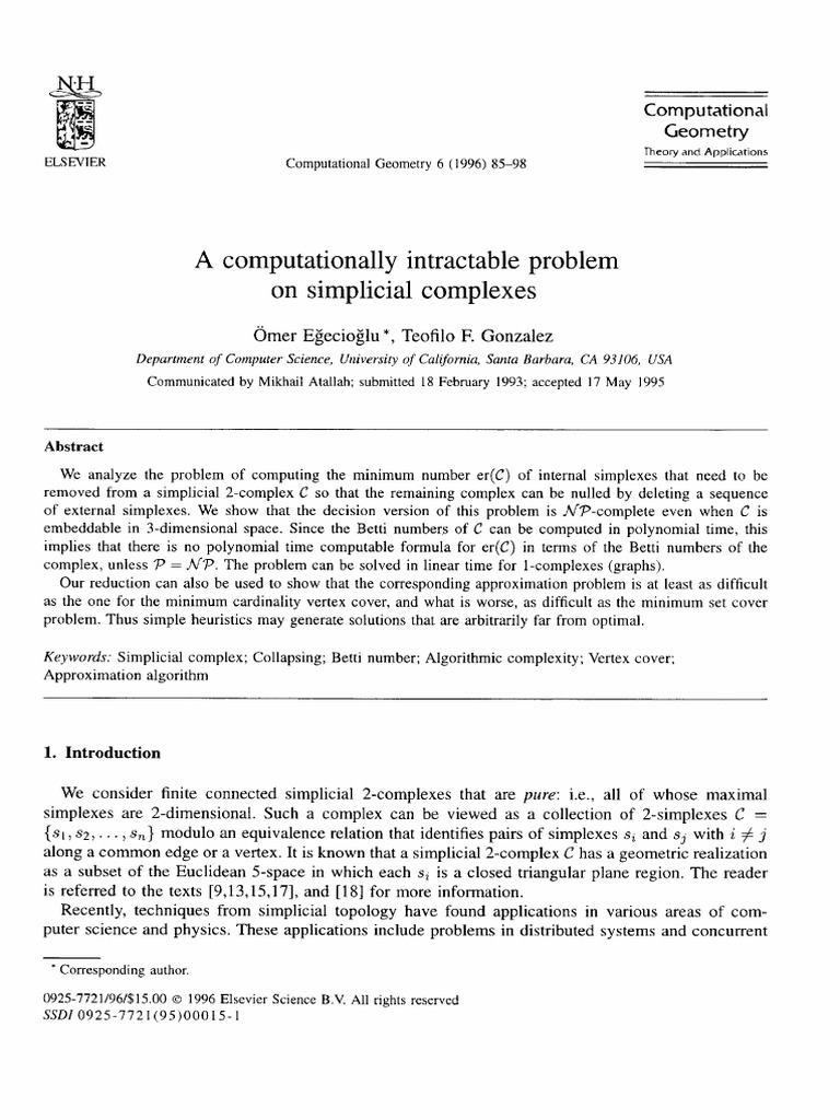 Simplicial 96 | PDF